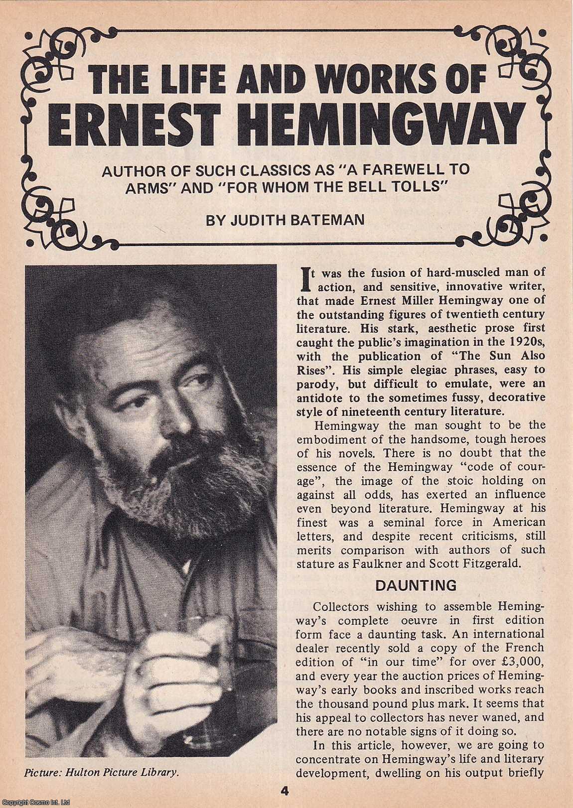 Ernest Hemingway : The Life and Works of a Literary Titan. By Judith ...