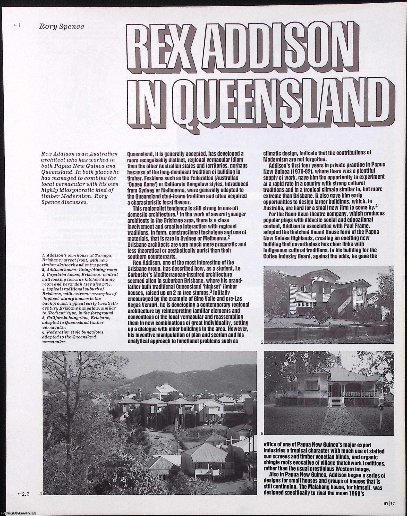 Red Addison, Australian Architect, in Queensland; Timber Modernism ...