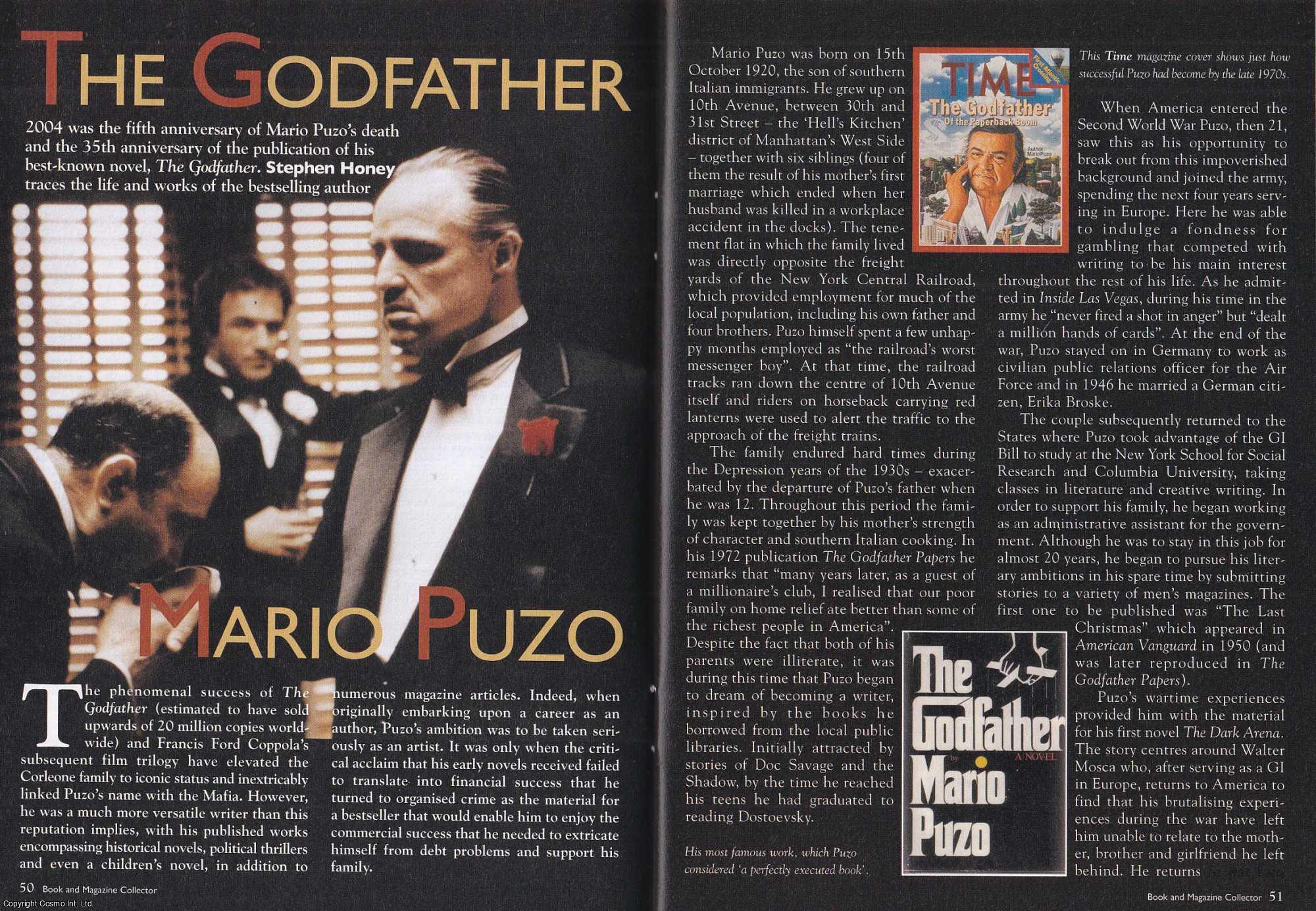 Puzo's Crime Empire : The Making of The Godfather. By Stephen Honey ...