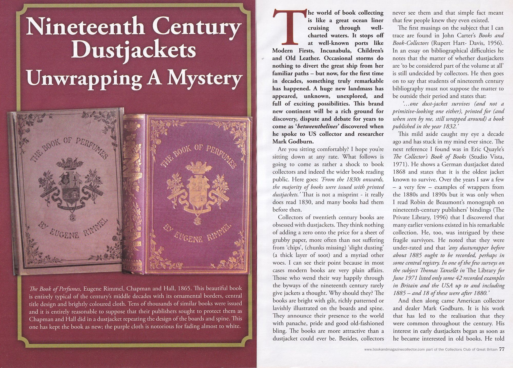 Nineteenth-Century Dust-Jackets : Unwrapping a Mystery. By Book ...